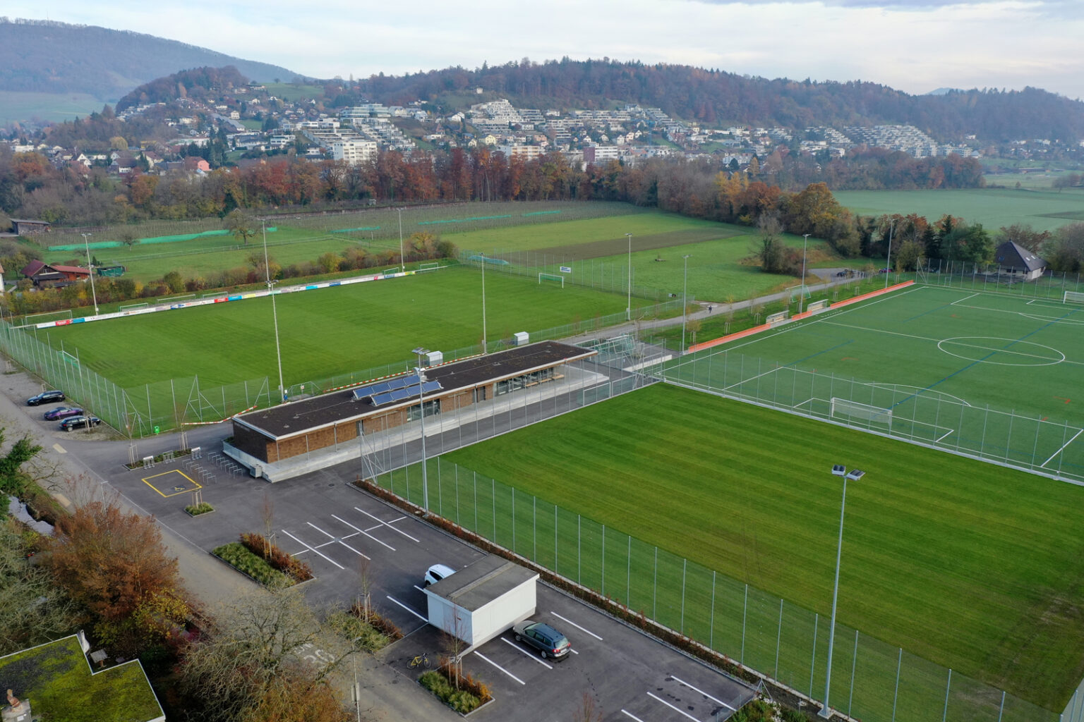 Sportplatz Breite 360° Panorama - FC Erlinsbach